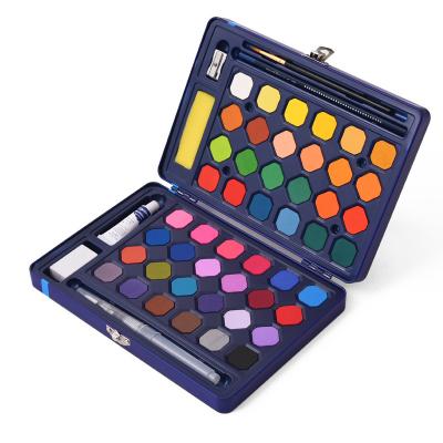 China 48 Colours Buy Box Art Supplie Watercolor Paint Set Watercolor Kit Easy To Paint for sale