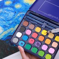 China 48 Colours Buy Box Art Supplie Watercolor Paint Set Watercolor Kit Easy To Paint for sale