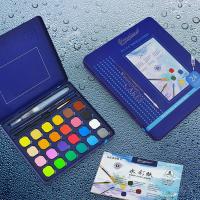 China 48 Colours Buy Box Art Supplie Watercolor Paint Set Watercolor Kit Easy To Paint for sale