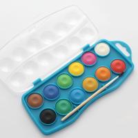 China 21mm wholesale 12 color watercolor paint with brush for sale