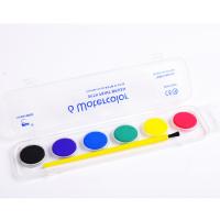 China watercolor painting set wholesale 28mm watercolor cake 6 color set for sale