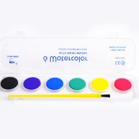 China watercolor painting set wholesale 28mm watercolor cake 6 color set for sale