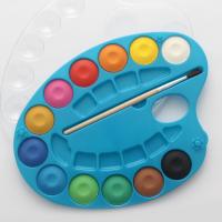 China 12 color DIY painting set wholesale watercolor cake for sale