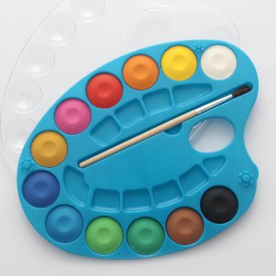 China 12 color DIY painting set wholesale watercolor cake for sale