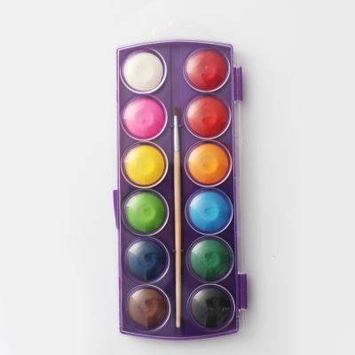 China Wholesale 12 color art painting high quality EN 71 test 30 mm watercolor set for sale