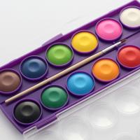 China Wholesale 12 color art painting high quality EN 71 test 30 mm watercolor set for sale