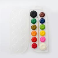 China wholesale 12 color pp box watercolor cake high quality 30mm watercolor set for sale