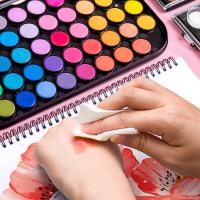 China 48 Colors Semi-Dry Painting Colours Watercolor Paint Set Watercolor Half Pan for sale