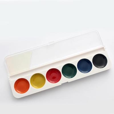 China Wholesale high quality 6 color semi dry watercolor for sale