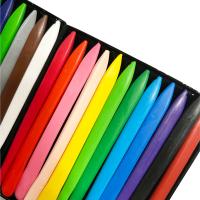 China New Design 24PCS Vivid Colors Non Toxic Triangle Shape Kids Painting Set Plastic Crayon for sale