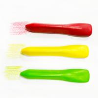 China Wholesale 12PCS Colorful Jumbo Non Toxic Silky Triangle Kids Drawing Kit Plastic Crayon for sale