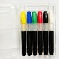 China New Design 6PCS Non Toxic Washable Silky Kids Art Painting Set Wax Crayon Pen for sale