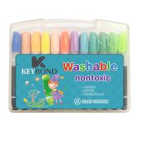 China Art Supplier 24PCS Non Toxic Washable Silky Kids Color Painting Set Wax Crayon Pen for sale