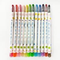 China Wholesale Non Toxic 12PCS Colorful Children Painting Crayon Set 17cm Twistable Crayon Pen for sale