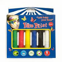 China Hot Selling Professional  Make Up Quick Dry  6 Colors Twist Face Paint Stick Washable Crayon Pen for sale