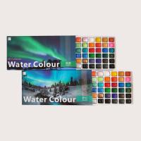 China Superior wholesale OEM 15mm 60colors professional art painting solid watercolor set for kids painting for sale
