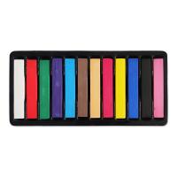 China Hot selling OEM wholesale soft pastel multi-color 12pcs hair chalk pastel set for kids drawing for sale
