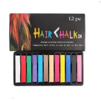 China Hot selling OEM wholesale soft pastel multi-color 12pcs hair chalk pastel set for kids drawing for sale