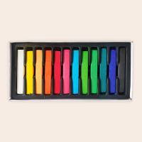 China Hot selling OEM multi-color painting chalk stick 12pcs soft pastel set for kids drawing for sale
