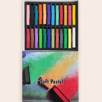 China Wholesale OEM kids drawing multi-color chalk stick 24pcs soft pastel set for sale