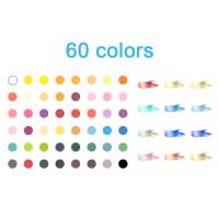China OEM  wholesale 60colors artist kids drawing solid pearlescent watercolor painting set for sale