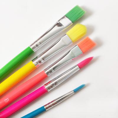 China Hot selling OEM multicolored 5pcs wholesale watercolor brush pen set for kids drawing for sale