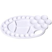 China Wholesale kids art painting graffiti palette OEM multifunctional flower shape plastic palette for sale