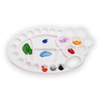 China Wholesale kids art painting graffiti palette OEM multifunctional flower shape plastic palette for sale