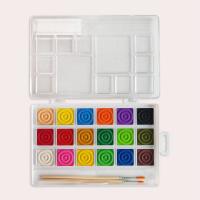 China Best Selling Gouache Paint Set School Drawing Supplies High Quality 24 Pcs Watercolor Set for sale