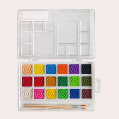 China Best Selling Gouache Paint Set School Drawing Supplies High Quality 24 Pcs Watercolor Set for sale