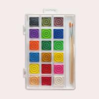 China Best Selling Gouache Paint Set School Drawing Supplies High Quality 24 Pcs Watercolor Set for sale