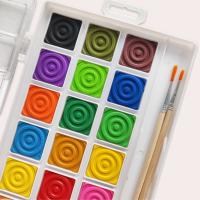 China Best Selling Gouache Paint Set School Drawing Supplies High Quality 24 Pcs Watercolor Set for sale