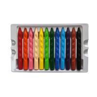 China Non Toxic Washable Smooth Crayon Creative Triangle Holey Easy Hold Crayon Set for sale