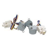 China 24BYJ48 12V DC Geared Stepper Motor 11.25 Degree Step Angle for HVAC Swing Blade for sale