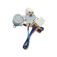 China 24BYJ48 12V DC Geared Stepper Motor 11.25 Degree Step Angle for HVAC Swing Blade for sale