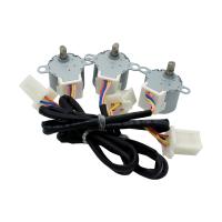 China 12V DC High Torque Geared Stepper Motor 24mm 1/16 Ratio 11.25° Step Angle for Refrigerator Applications for sale