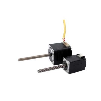 China NEMA 8 Linear Stepper Motor with Lead Screw Actuator 12-24V 2 Phase High Precision 0.005-0.025mm/Step Resolution for sale