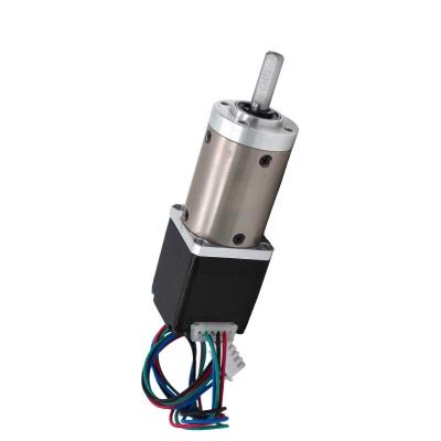 China 28mm Round Flange Planetary Gearbox Stepper Motor Reducer with 1.8° Step Angle and 12-40kg.cm Torque for sale