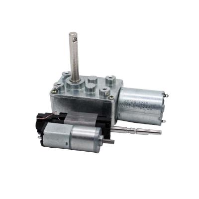 China 24V DC Worm Gear Motor 1:65 Ratio for Auto Curtain Smart Lock High Torque Precision Electric for sale