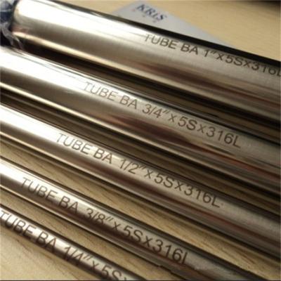 China ASTM A269 TP316L Bright Annealed 320 Polished Stainless Steel Seamless Tube for sale