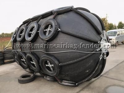 China Flexible Tenacity Sling Type Ship Rubber Fenders For Smooth Ship To Ship Applications for sale