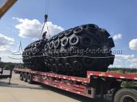 China Aircraft Tyre Net Pneumatic Rubber Fender Customized Size Impact Resistant for sale