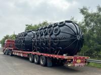 China Marine Ship To Ship Floating Rubber Fender Aging Resistant Customized for sale