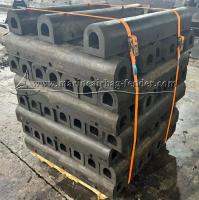 China Heavy Duty Hot Galvanizing Chain Ship Docking D Type Fender Bolted Installation for sale