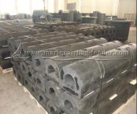 China Heavy Duty Hot Galvanizing Chain Ship Docking D Type Fender Bolted Installation for sale