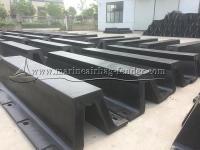 China Black V Type Arch Rubber Fender Marine Dock Solid Fender for sale
