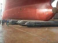 China Black Customized Ship Launching Airbag Lifting And Moving Marine Rubber Airbag for sale