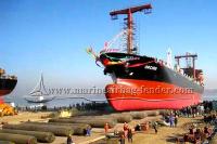 China Black Customized Ship Launching Airbag Lifting And Moving Marine Rubber Airbag for sale