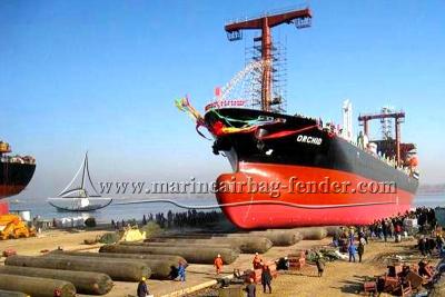 China Black Customized Ship Launching Airbag Lifting And Moving Marine Rubber Airbag for sale