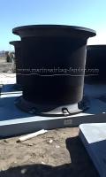 China Durable Marine Dock Rubber Fenders Customized With Stainless Steel Chain for sale